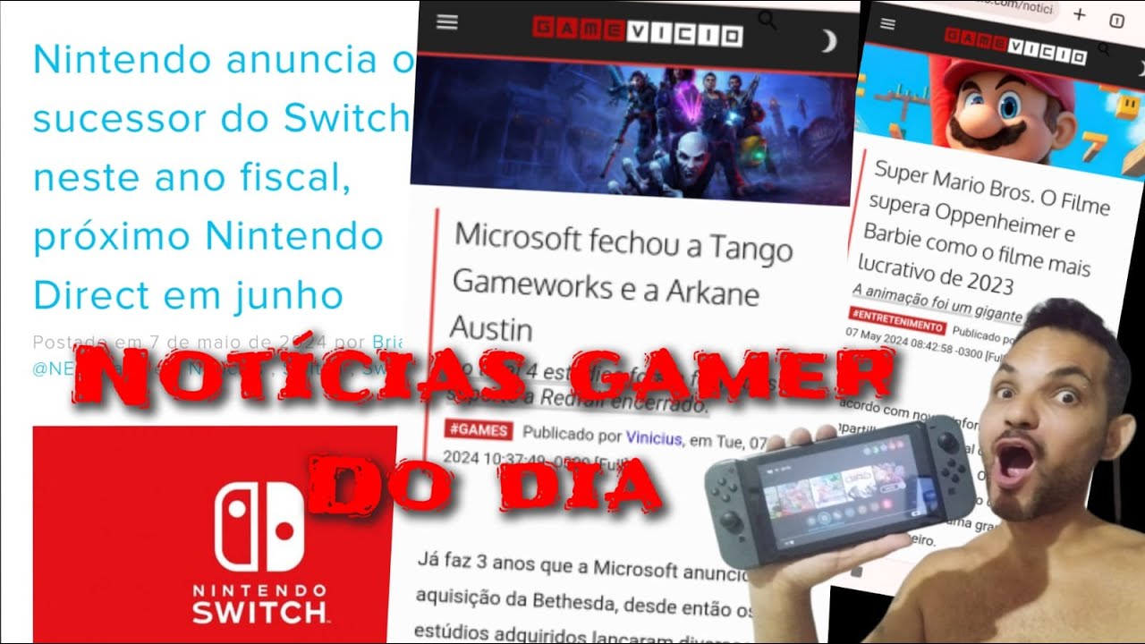 " Switch2" Nintendo Nex-Gen Anunciado em até 3 meses ! Xbox Fecha ...