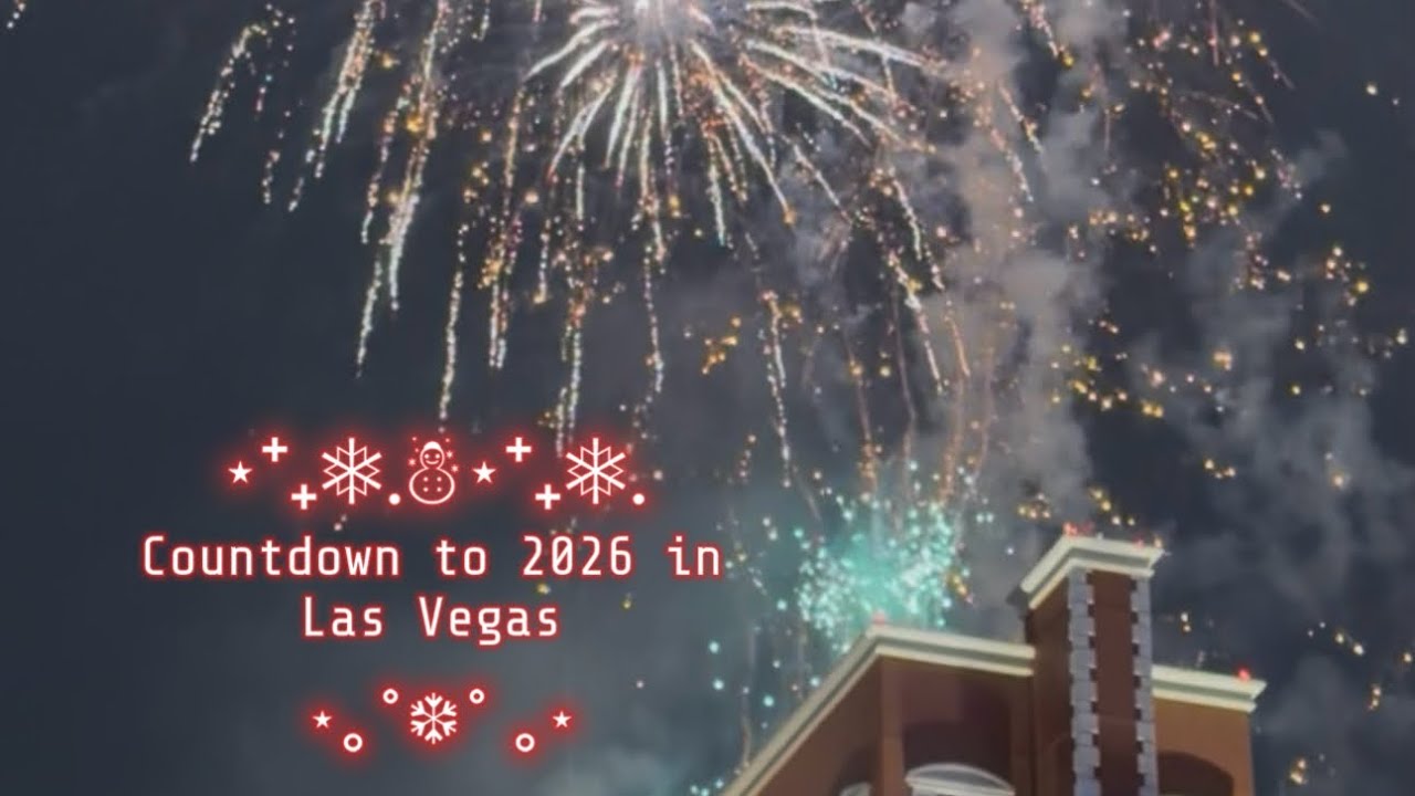 Countdown to 2026 in Las Vegas #travel - YouTube