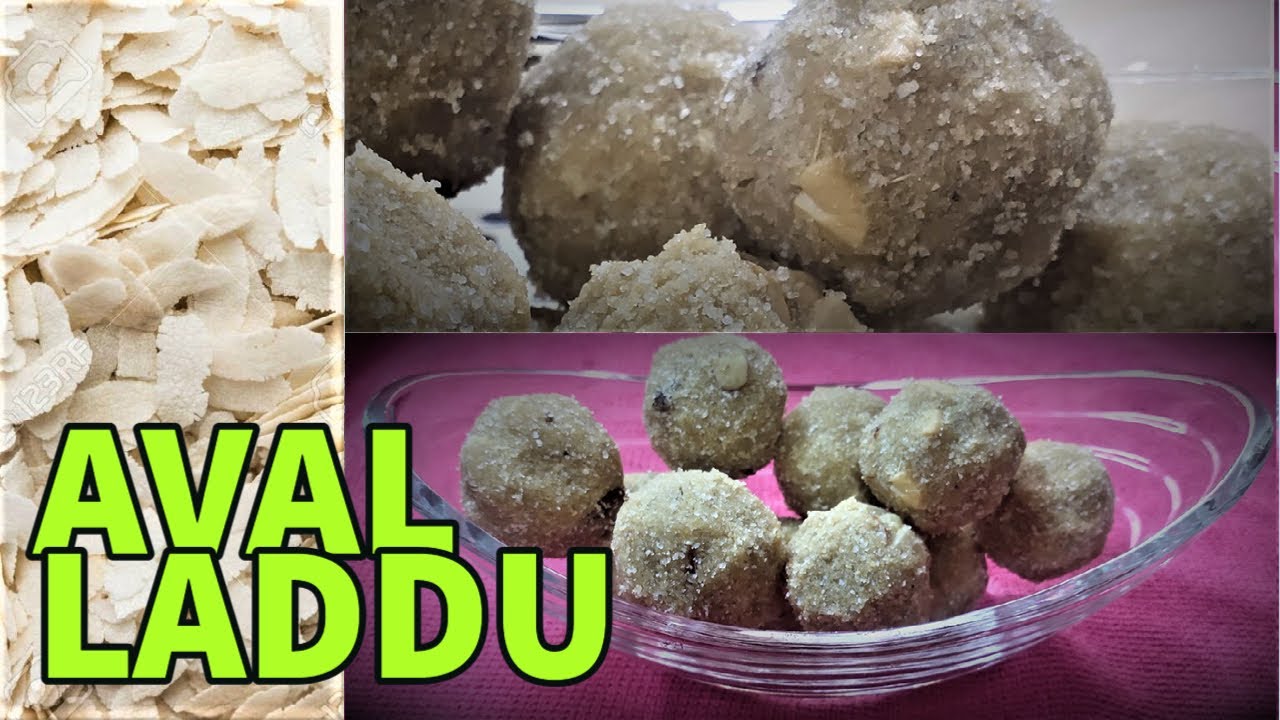 Healthy Laddu in 10 Minutes | Aval Laddu | Quick & Easy Laddoo Recipe ...