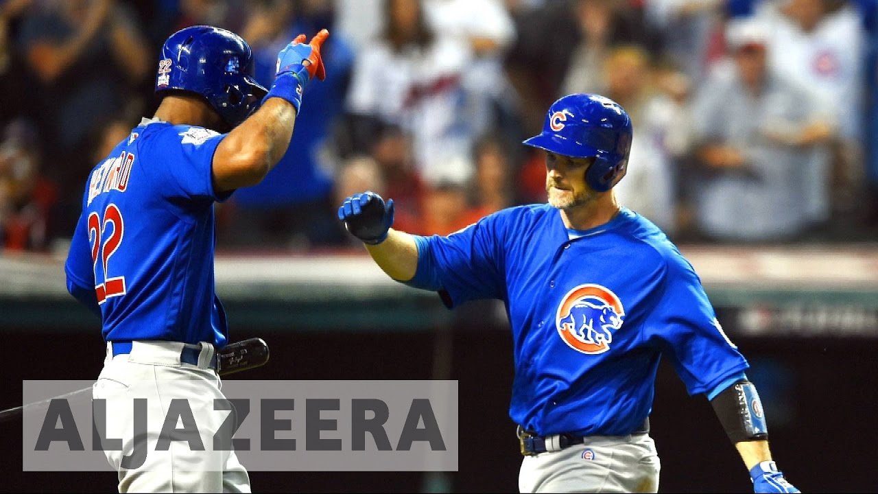 Chicago Cubs win World Series after 108 years - YouTube