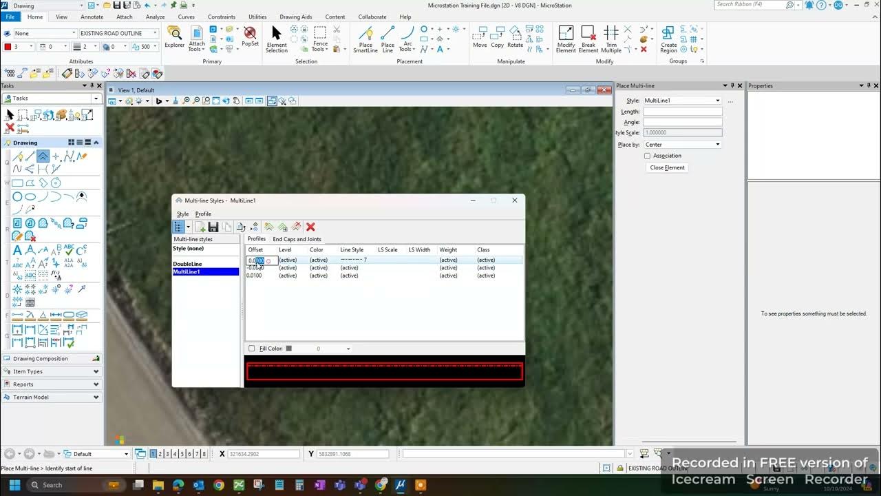 Microstation CONNECT Edition: How To Use Multi Lines - YouTube
