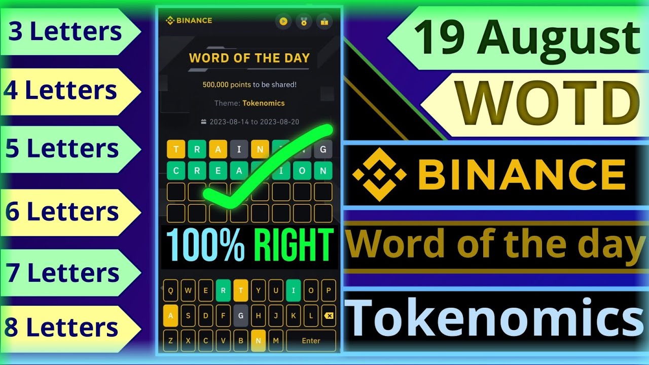 WODL 19 August | Binance Word of The Day Answers Today | Tokenomics ...