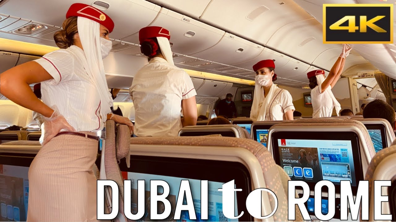 Dubai to Rome 🇮🇹 Emirates Airline |4k UHD - YouTube