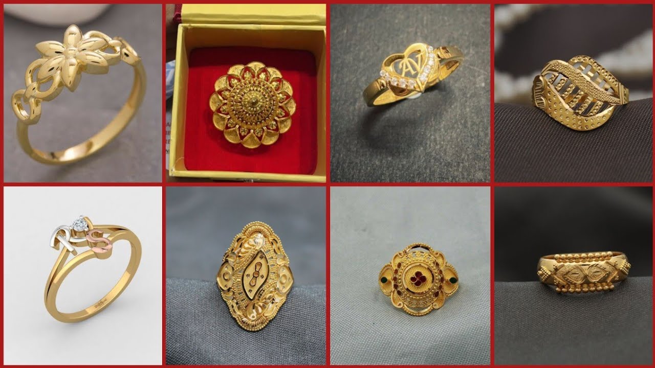 Latest Gold Engagement Ring Design For Girl/Latest Gold Wedding Ring ...