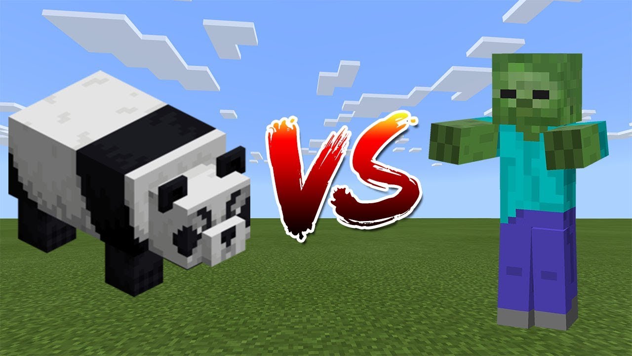Panda vs Zombie - Minecraft - YouTube