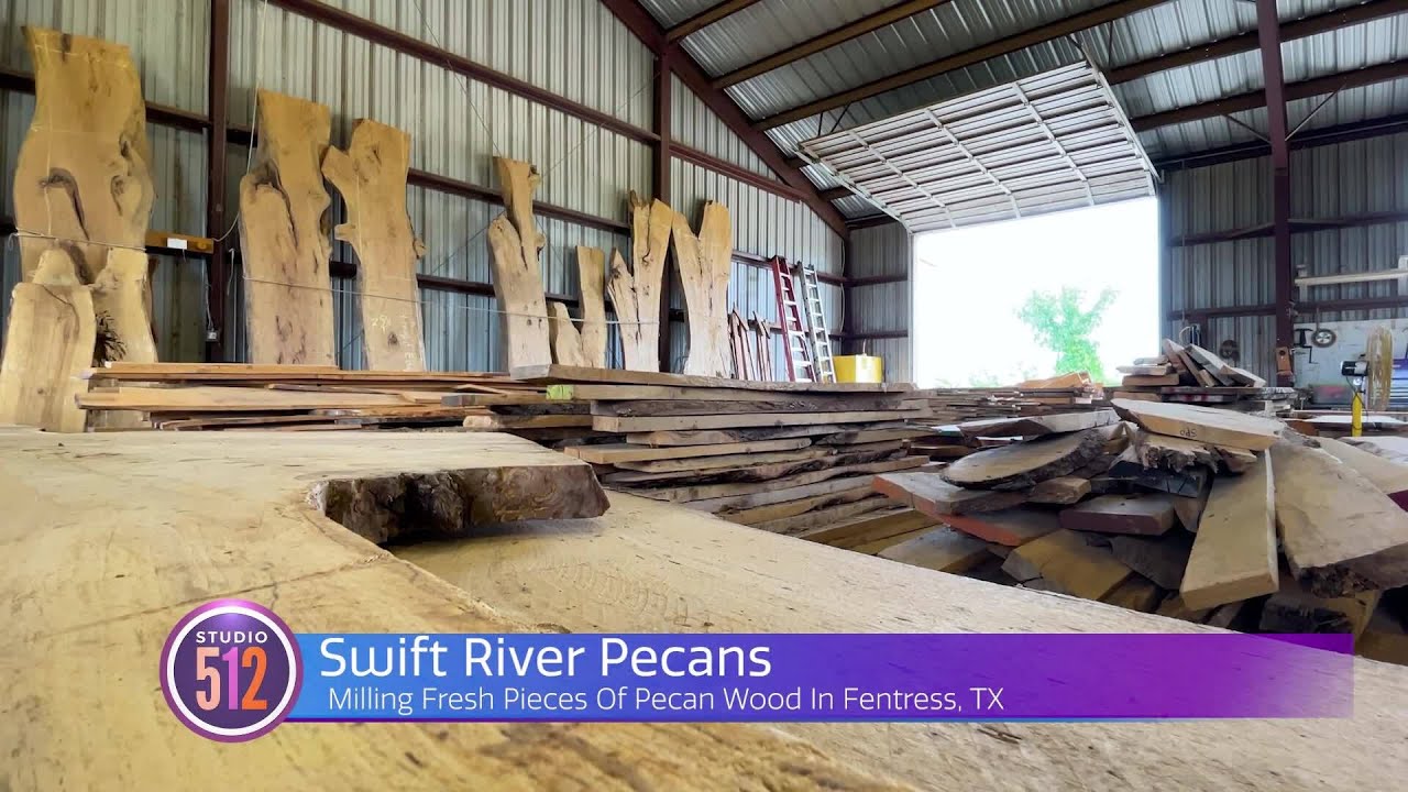 Swift River Pecans Turns Fallen Trees Into Art - YouTube