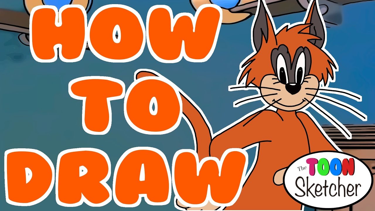 How to Draw Lightning Cat From "Tom and Jerry" - Step By Step ...