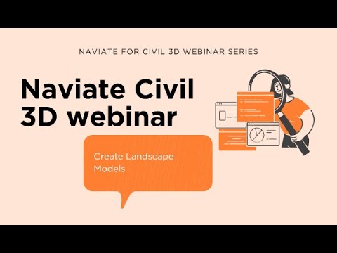 Naviate Civil 3D - Create Landscape Models. Recorded webinar - YouTube