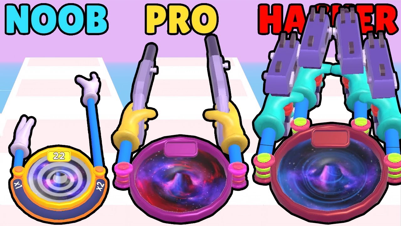 NOOB vs PRO vs HACKER in Gunner Hole - YouTube