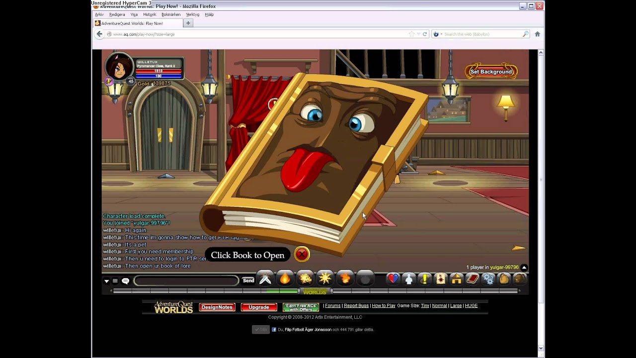 AQW How to get PTR lag flame (pet) - YouTube