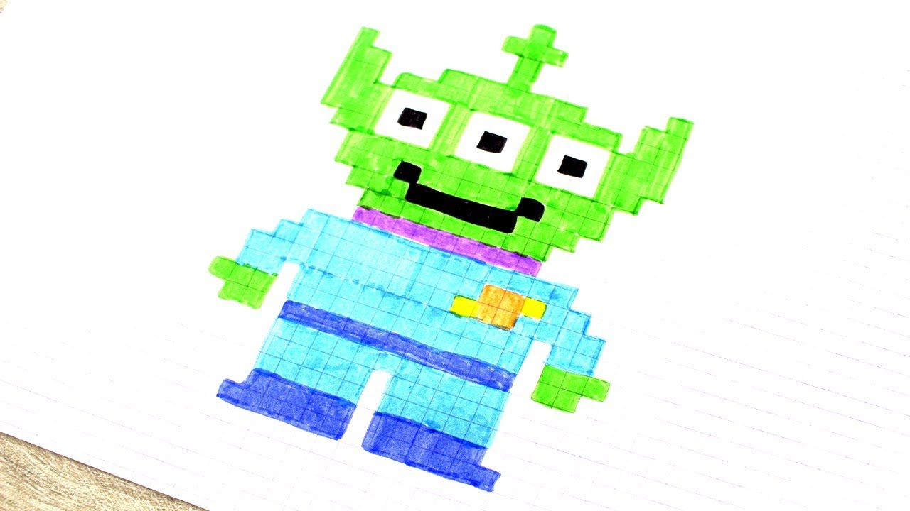Alien de Toy Story en Pixel Art - YouTube