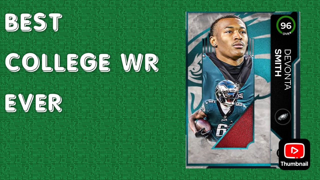 BEST COLLEGE WR EVER Devonta Smith Madden 23 - YouTube