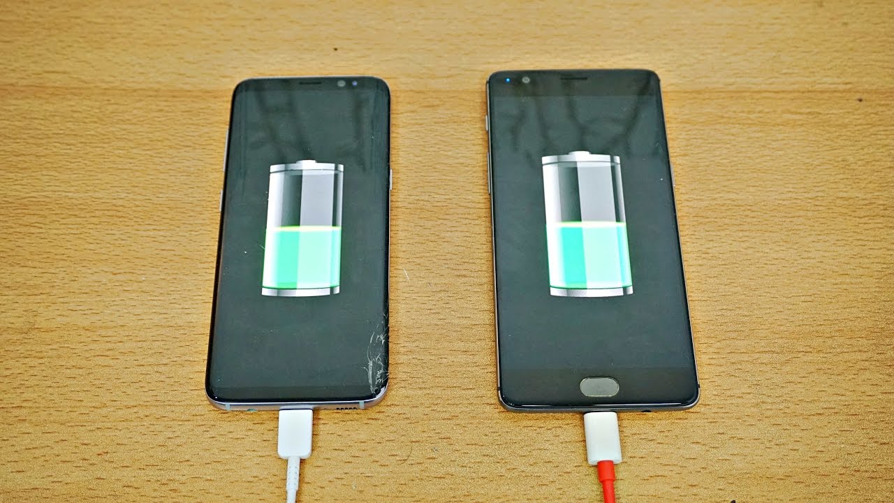 Samsung Galaxy S8 Vs Oneplus 3t Battery Charging Speed Test 4k