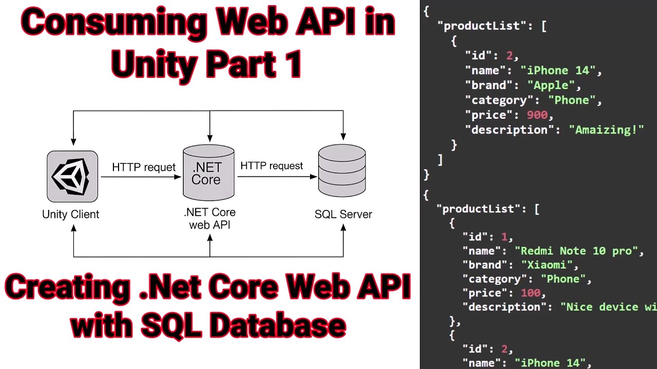Consuming Web API in Unity Part 1 - Create Web API with SQL Database ...