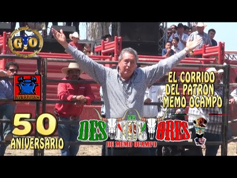 LOS DESTRUCTORES, EL CORRIDO DEL PATRON MEMO OCAMPO, MIGUEL ALBARRAN ...