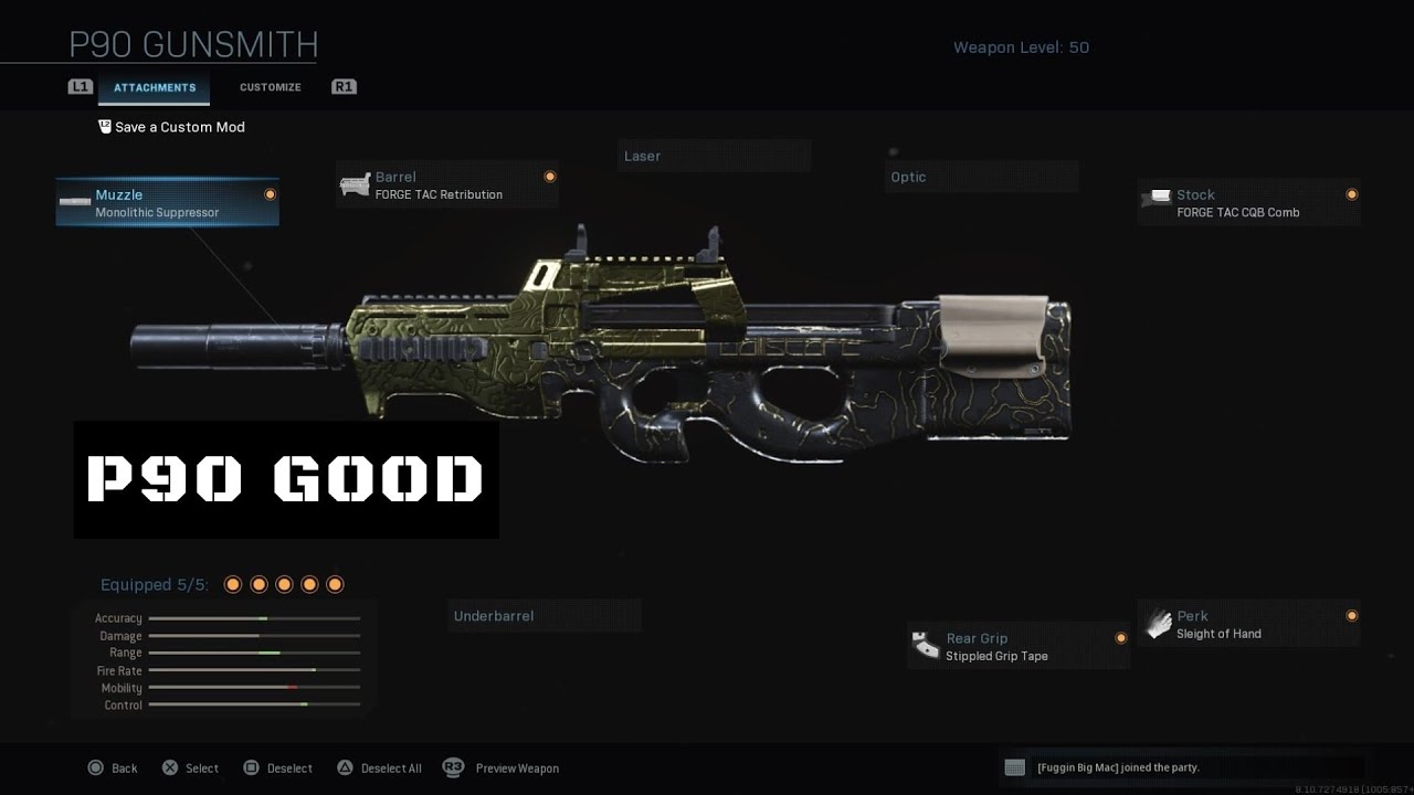 P90 Is Good (Cod Modern Warfare Gameplay) - YouTube