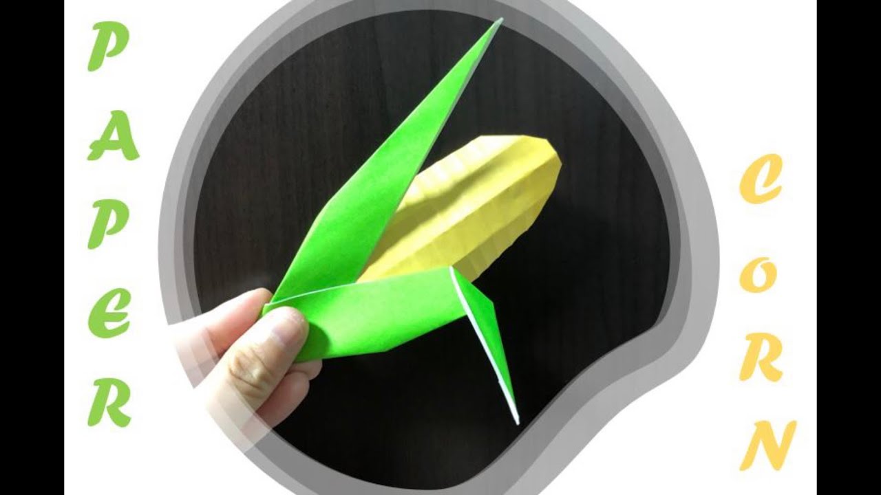 Easy Origami Corn for Beginners in 5 mins | How to make paper corn ...