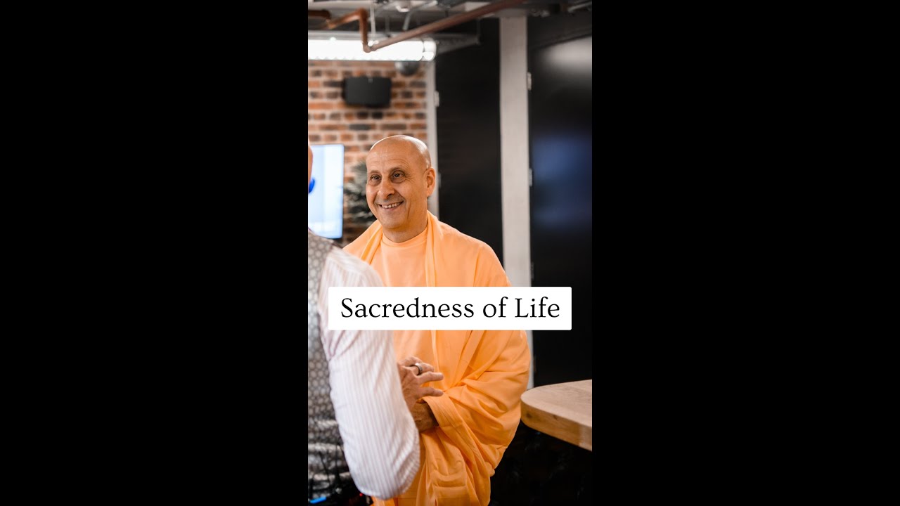 Sacredness of Life by His Holiness Radhanath Swami 🙏 - YouTube