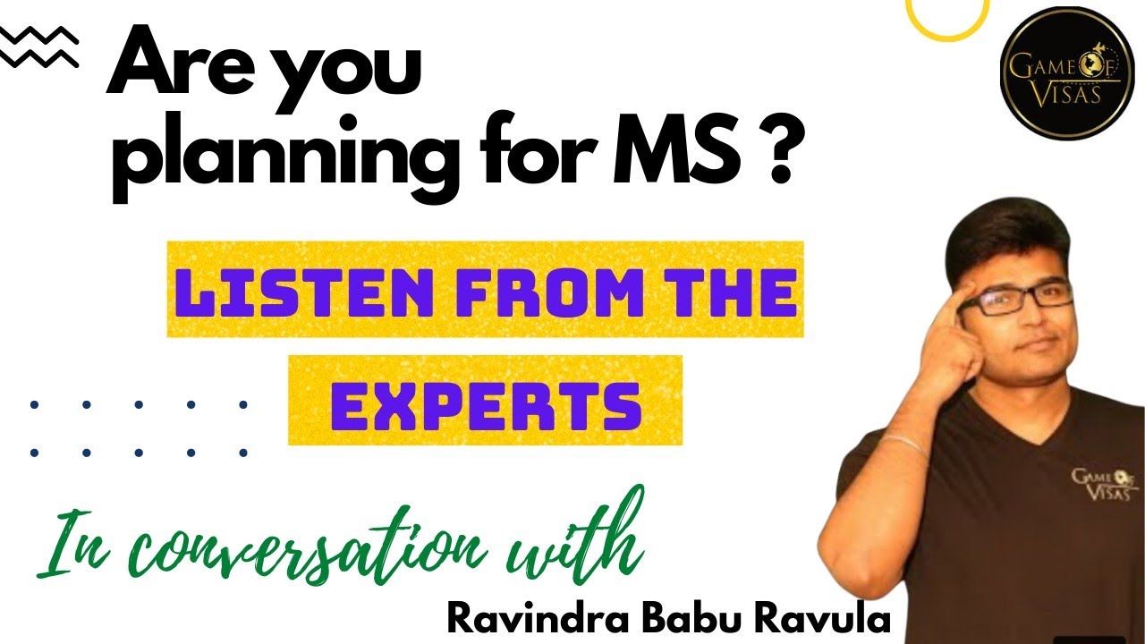 RBR Sir is Back !!! | Planning for MS | watch this video | Ravindra ...