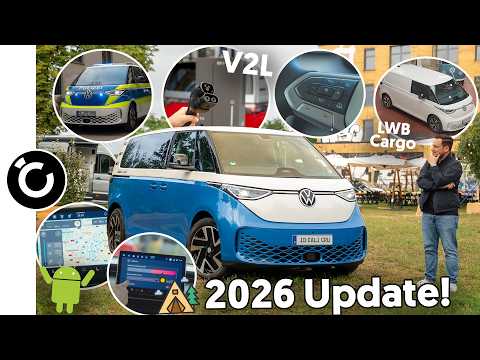 VW ID. Buzz Update 2026! neues Lenkrad, Android Software & California!
