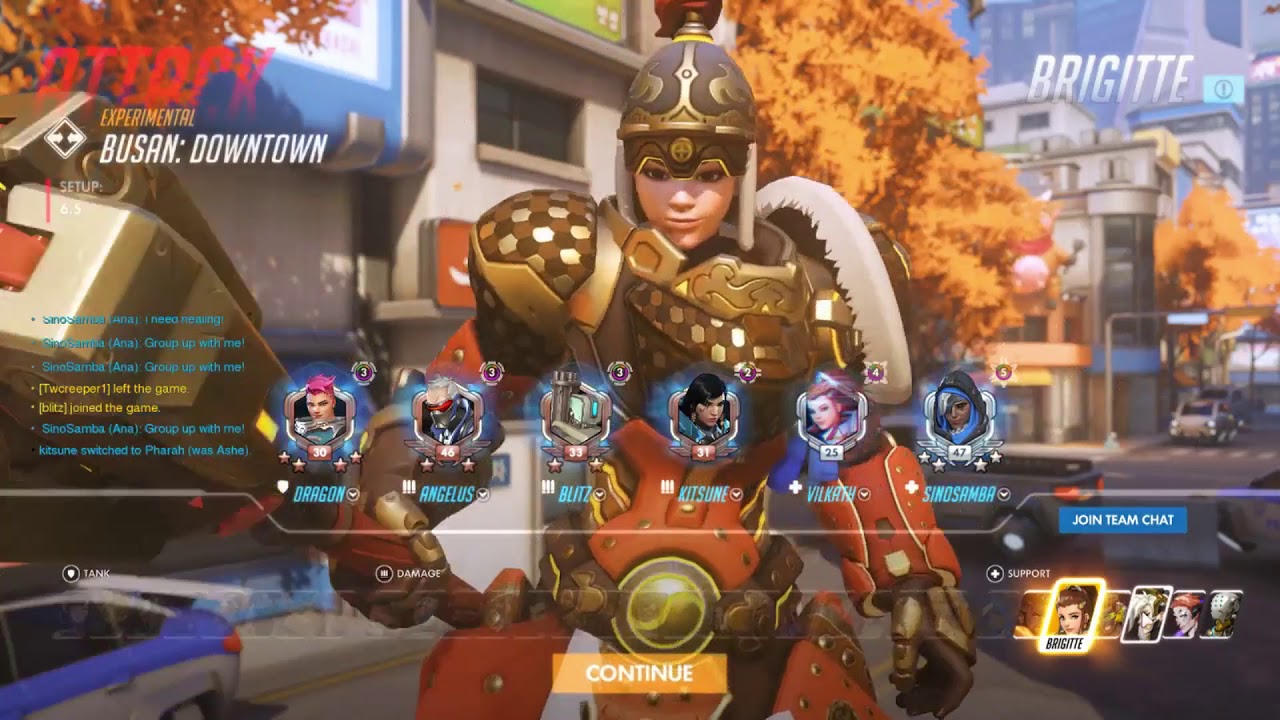 Overwatch New Experimental Support Gameplay 1-3-2 Solo Tank Que - YouTube