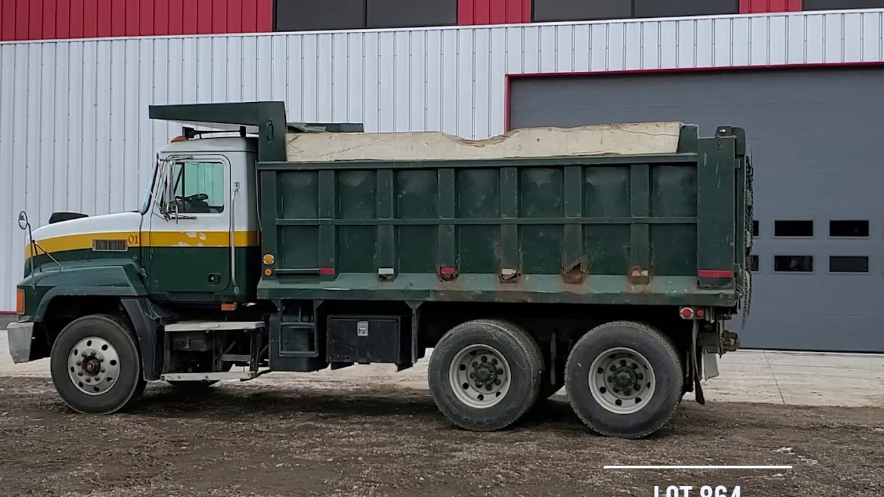 RES Auction Lot 864: 1996 Mack CH613 Dump Truck - YouTube
