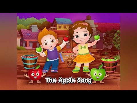 A is for apple, round and red, Hanging on the tree overhead! | The ...