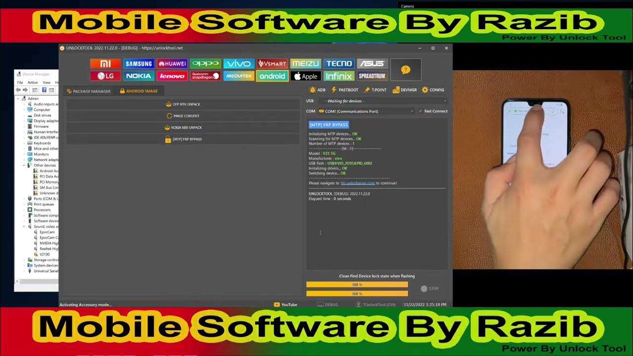 All Vivo Bypass FRP 2022 MTP New Security 1 Click Open Browser With ...