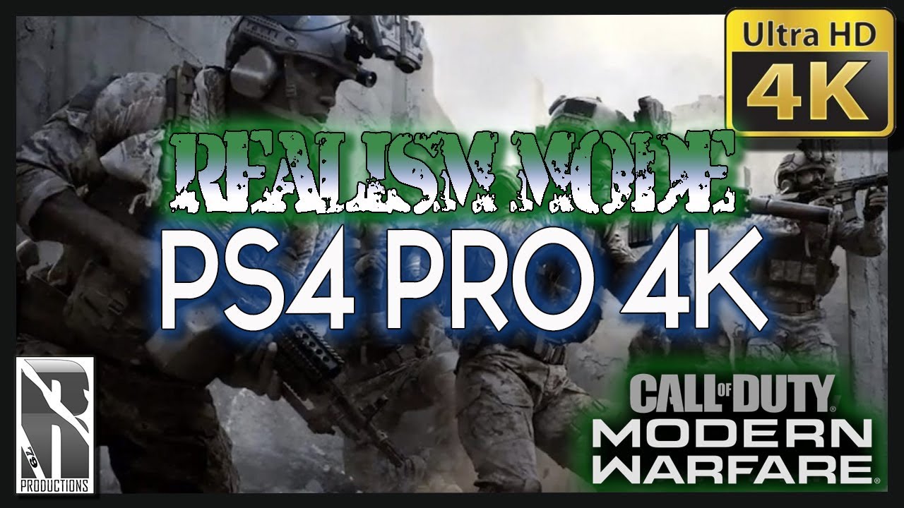 COD MW - 4K UHD - PS4 PRO - Realism Mode - YouTube