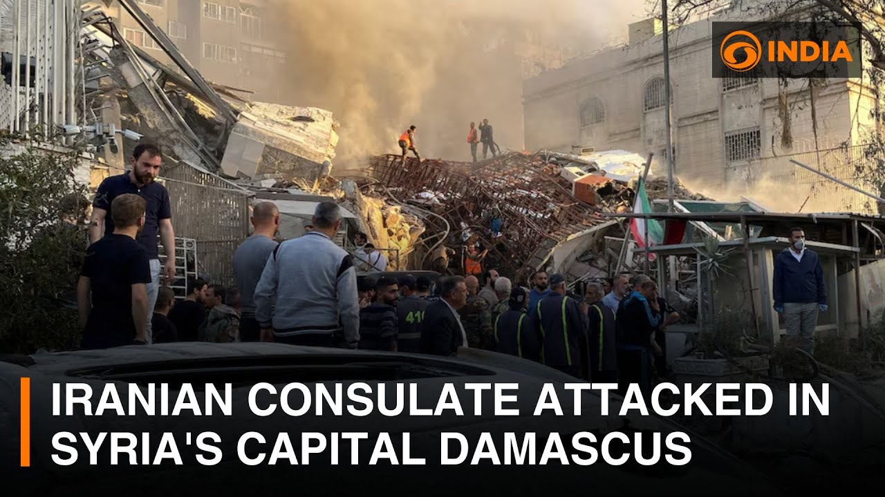 Iranian consulate attacked in Syria's capital Damascus | DD India - YouTube