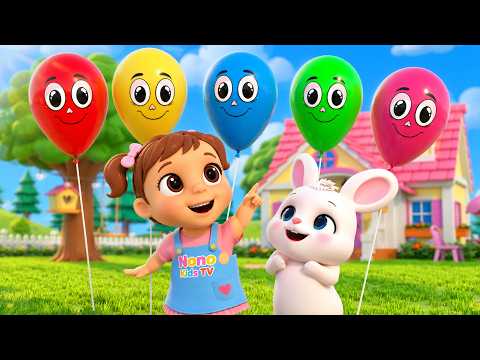 Colors for Kids with Magic Balloons! | Nono Kids TV | Nursery Rhymes & Kids Songs