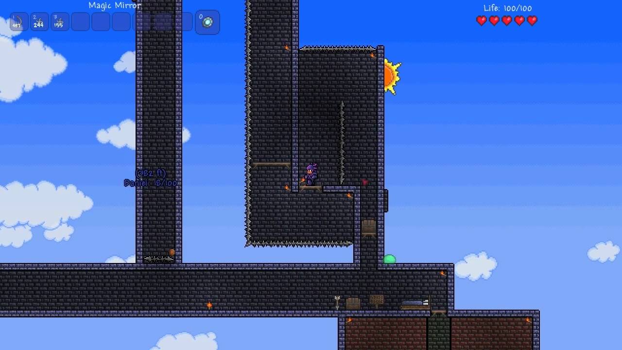 Terraria: Adventure Tower — The Smallest Of Water Pools! - YouTube