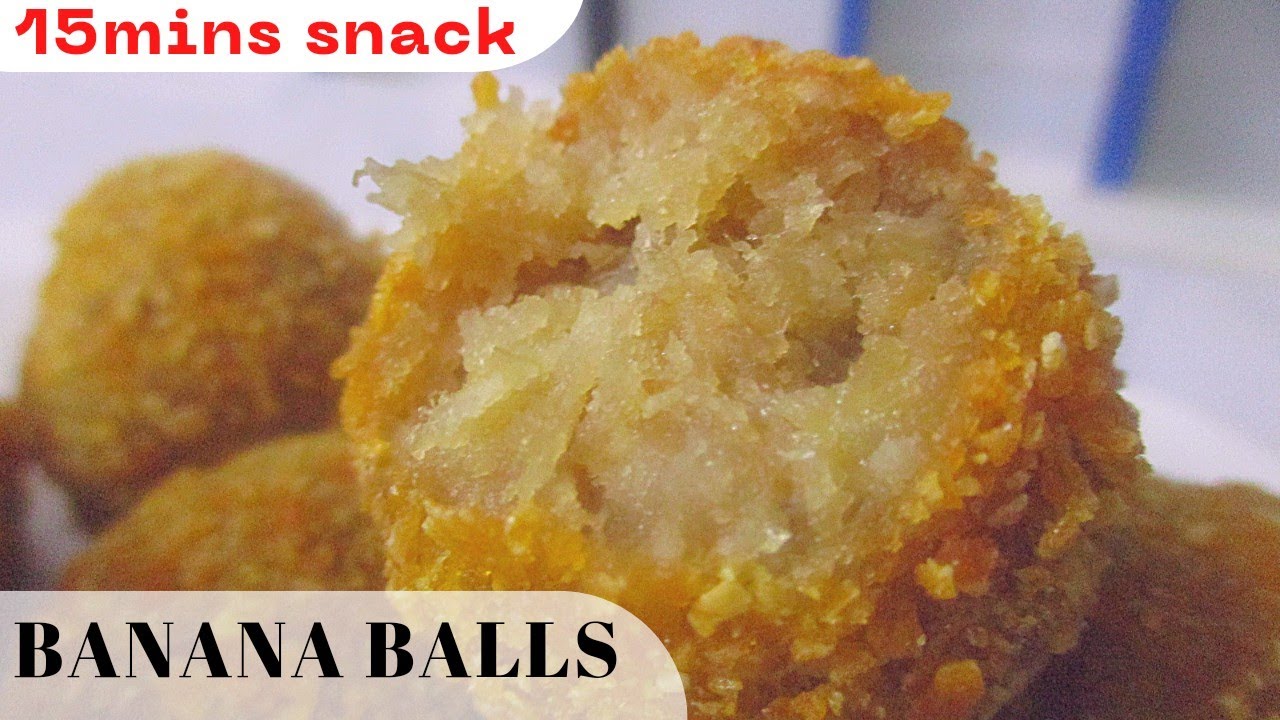 Banana balls snack recipe | Banana Balls Making | சுவையான வாழைப்பழம் ...