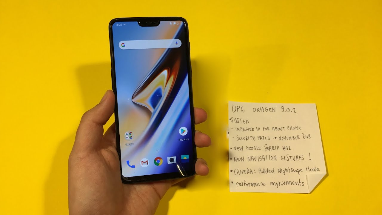 Op6 Oxygen OS 9.0.2 - New Gestures & NightScape! - YouTube