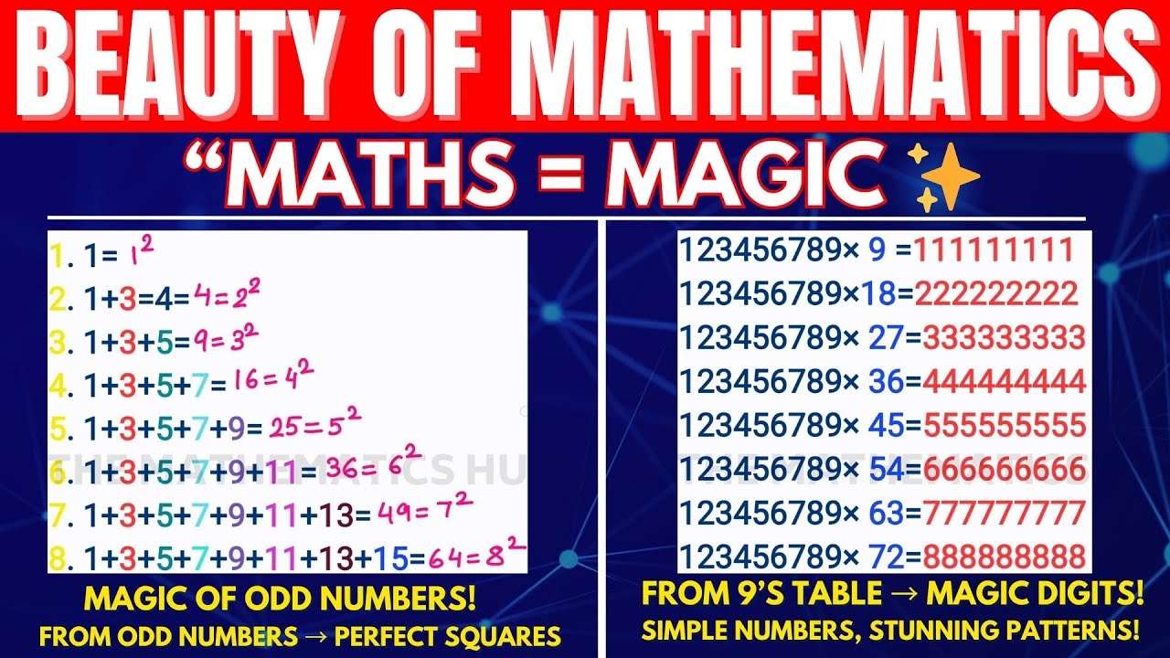 The Hidden Beauty of Mathematics | Amazing Odd Number Patterns ...