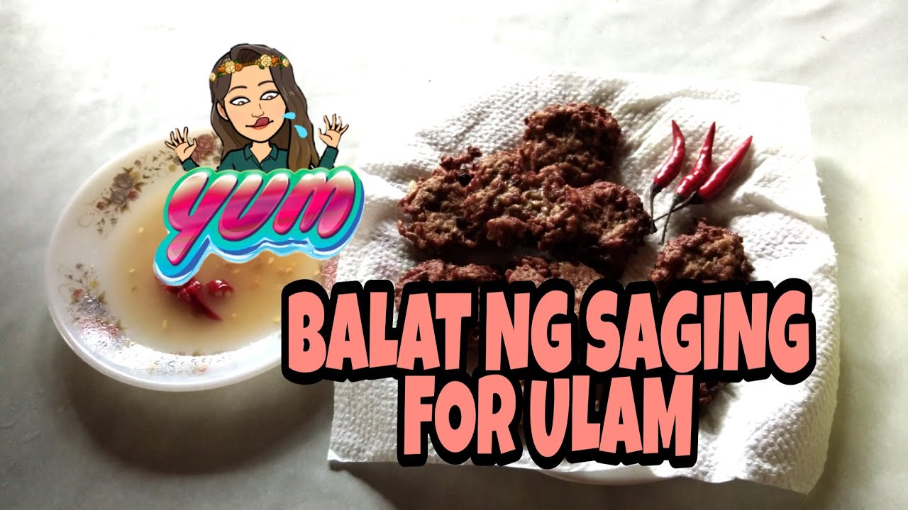 BALAT NG SAGING FOR ULAM! - TIPID MEALS|| #2 VLOG - YouTube