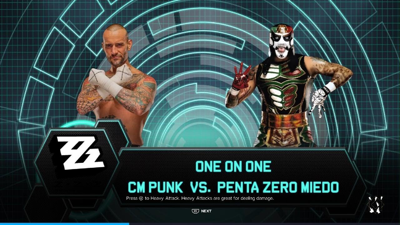 WWE 2K24 FULL MATCH- CM Punk vs Penta El Zero Miedo - YouTube