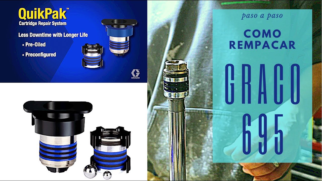 REPARACIÓN DE GRACO 695 Repacking kit Quick Pak - YouTube