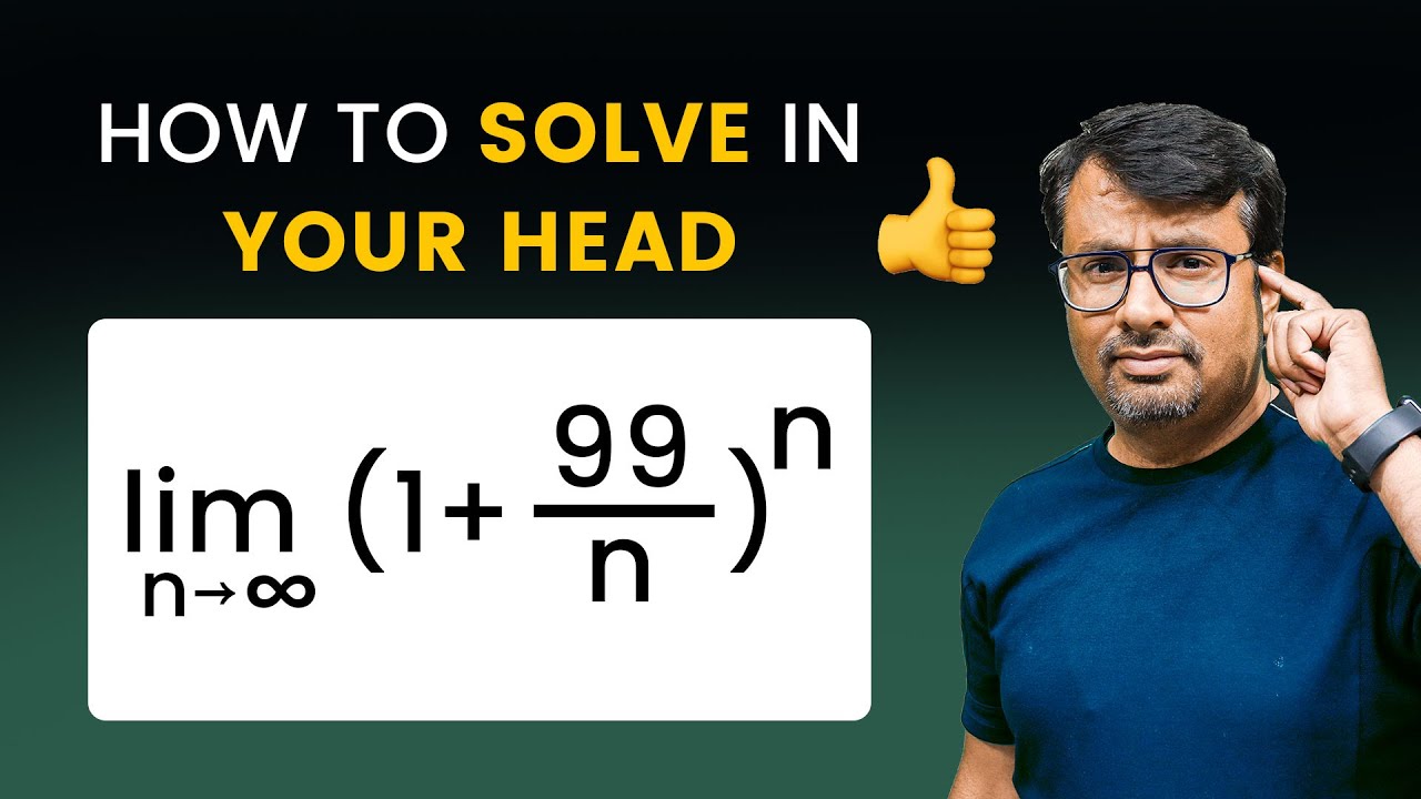 How to Solve in Your Head | Limit of Sequence by Gp sir - YouTube