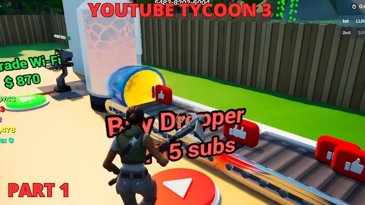 YOUTUBE TYCOON 3 MAP FORTNITE / Map youtube sur fortnite FORTNITE YOUTUBER TYCOON 3 - YouTube