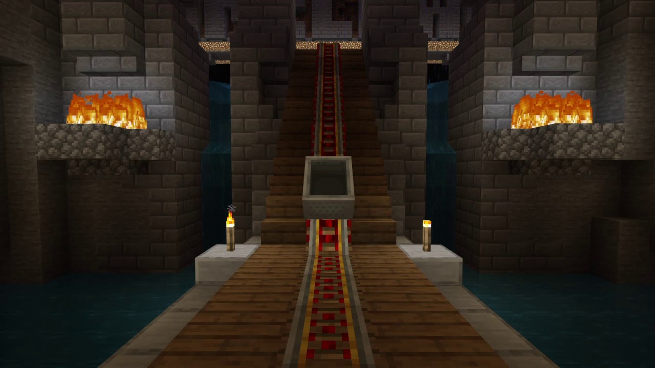 Minecart Roller Coaster Ride (Part 1) - YouTube