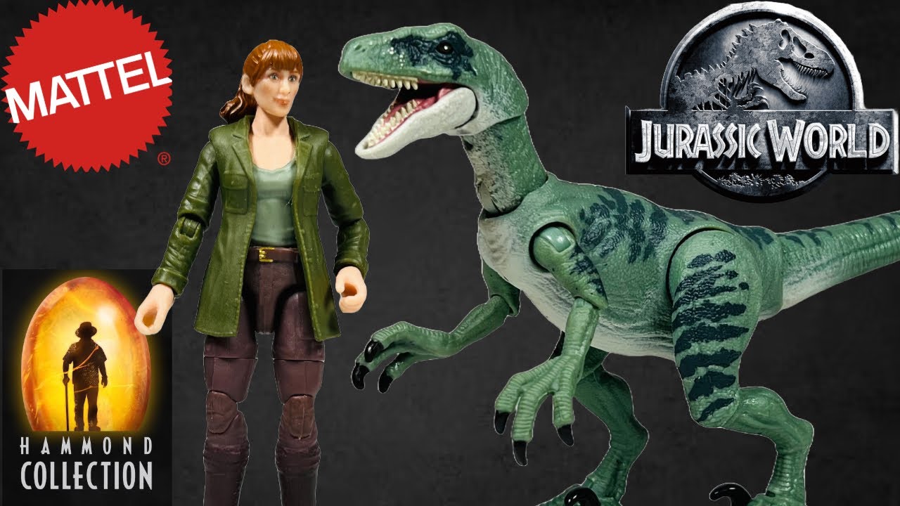 Mattel Hammond Collection Velociraptor “Delta” & Claire Dearing Review ...