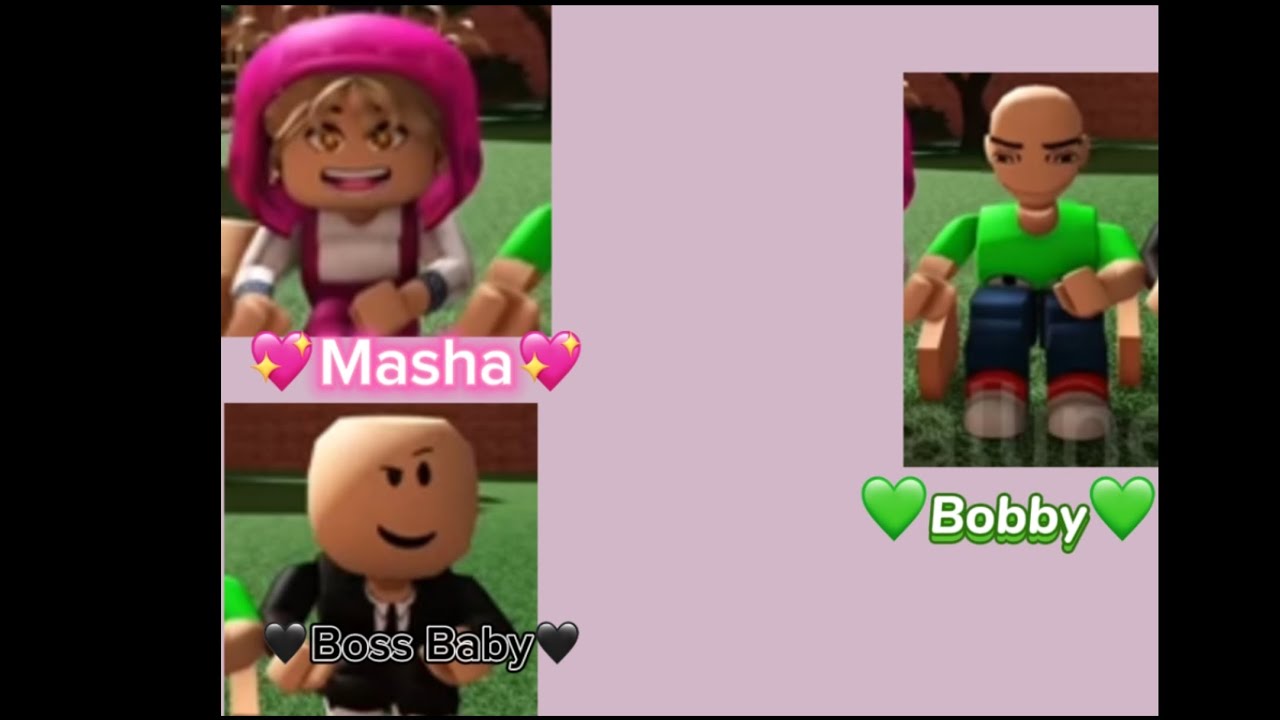 The Crystalline Gamerz Boss Baby Bobby and Masha 🖤💚💖 edit # ...