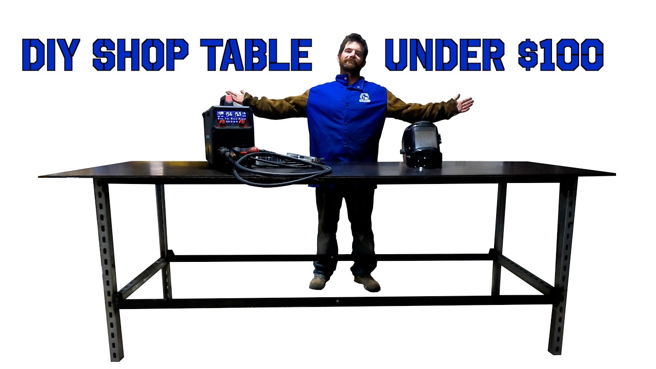 DIY Welding Table Build / Steel Workbench For Your Garage Shop - YouTube