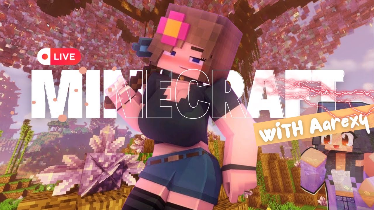 Back to HOME in Minecraft GIRL GAMER ||Aarexy is LIVE || - YouTube
