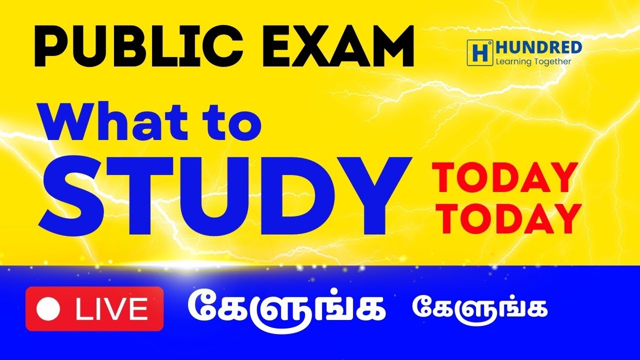 What to Study Today? Revision Exam and Public Exam 2024 🔴 LIVE ...