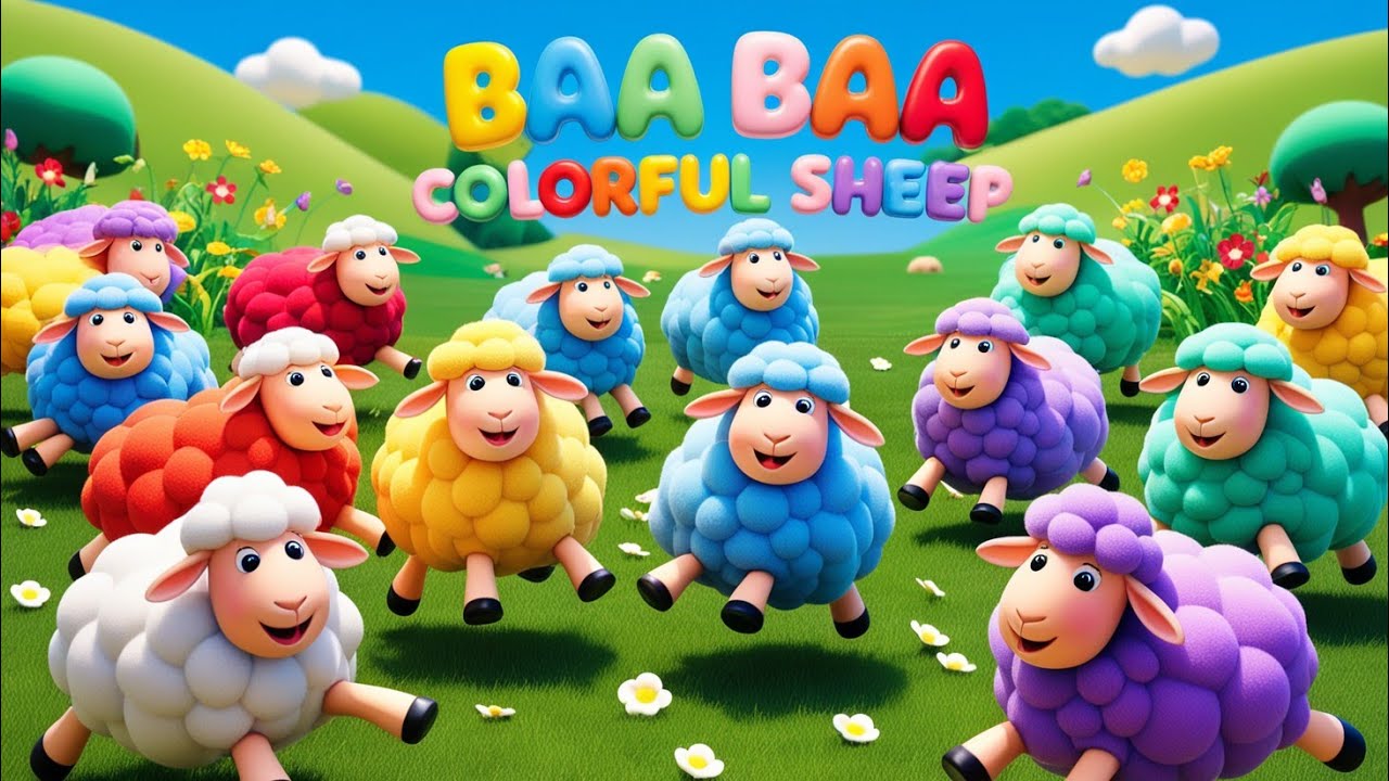 “Baa Baa Colorful Sheep 🎵 | Fun Nursery Rhymes for Kids & Sing-Along ...