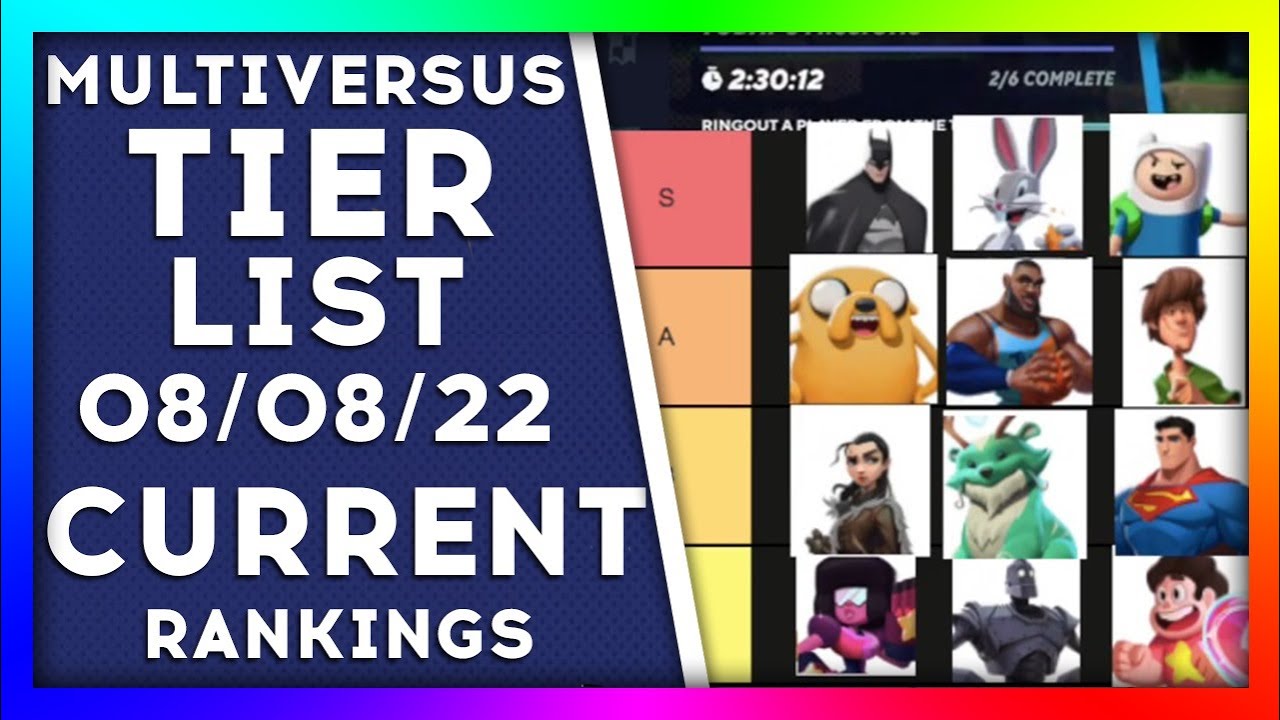 MultiVersus Latest Tier List 08/08/2022 - Current RANKINGS - YouTube