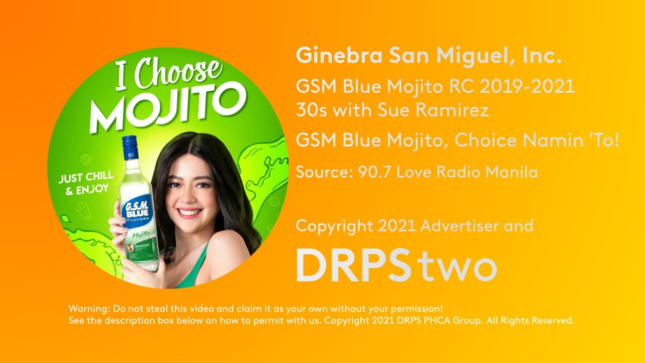 GSM Blue Mojito Radio Commercial 2019-2021 30s with Sue Ramirez - YouTube