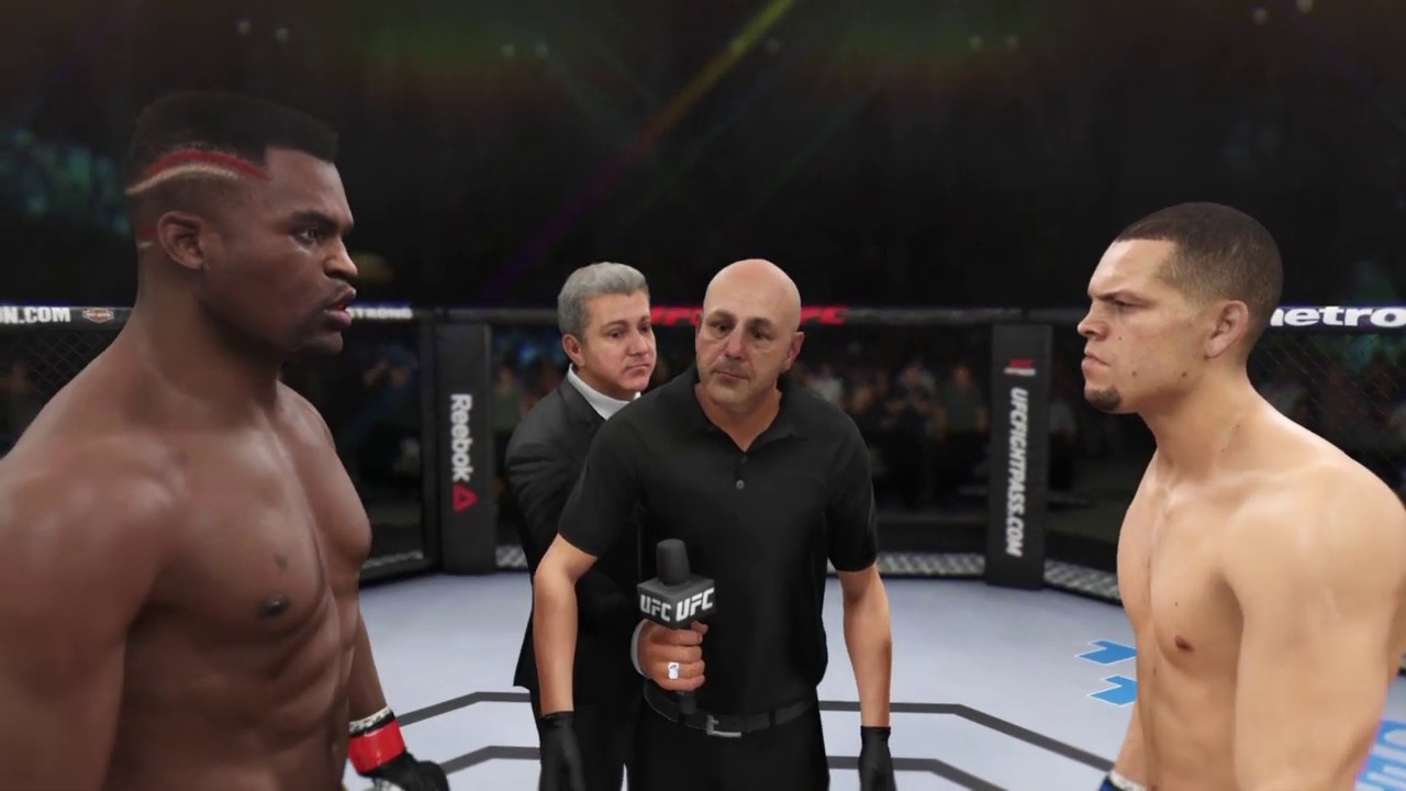 Francis Ngannou vs Nate Diaz (EA Sports UFC 3) - YouTube